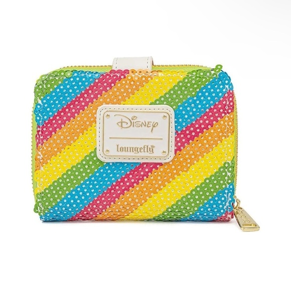 Loungefly | Bags | Loungefly X Disney Minnie Mouse Sequin Rainbow Zip ...